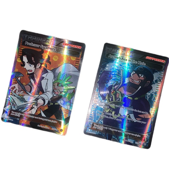 Pokemon | Toys | 2 Pokmon Rare Trainer Cards Holographic | Poshmark